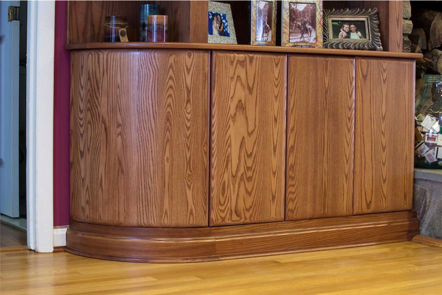 Curved Door Custom Built Ins in Ash in Bethesda, Maryland | Maryland ...
